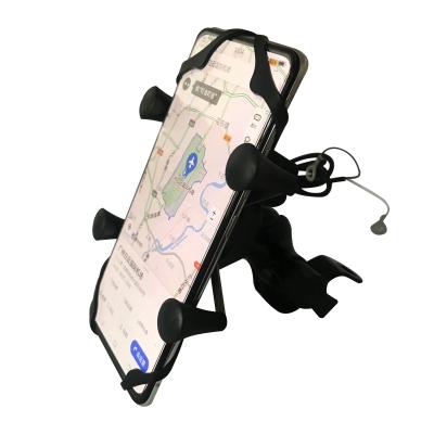 Cina Supporto a 3-6.5 pollici del telefono dei Gps, supporto di carico senza fili del telefono del motociclo di 5V 2.5A in vendita