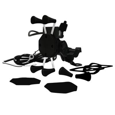 Cina Supporto del telefono del motociclo dell'artiglio di Scooty 12V-24V X con il caricatore del Usb 2A in vendita