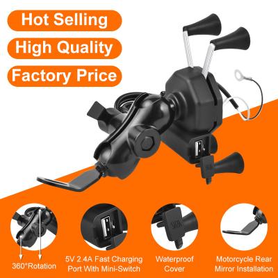 Cina Supporto del telefono del motociclo dell'artiglio di Scooty 12V-24V X con il caricatore del Usb 2A in vendita