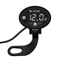 China ODM Waterproof Motorcycle Voltmeter , 5.3*4*1cm 12v Digital Voltmeter for sale