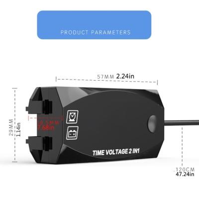 Cina IP67 Digital calibrano la lunghezza principale del cavo del tester 120cm di volt del motociclo in vendita