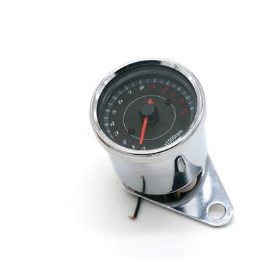 Cina Dc del CE un tachimetro da 12 volt, retro tachimetro rotondo del motociclo di Digital in vendita