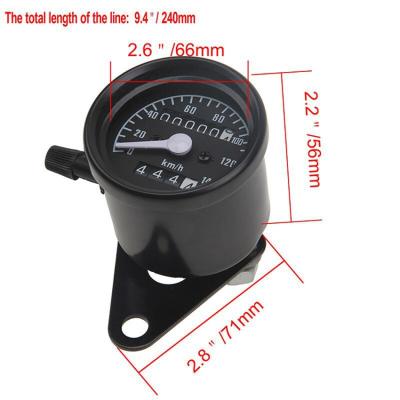 Cina Tachimetro nero di Digital del motociclo 12V, tachimetro universale del motociclo del CE 140km/H in vendita