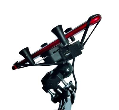 Cina supporto del telefono cellulare del motociclo di 5V 2.5A, supporto del telefono cellulare della bici della sporcizia del manubrio in vendita
