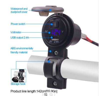 Cina caricatore del telefono del motociclo del Usb 12-24V, adattatore USB del motociclo di Android in vendita