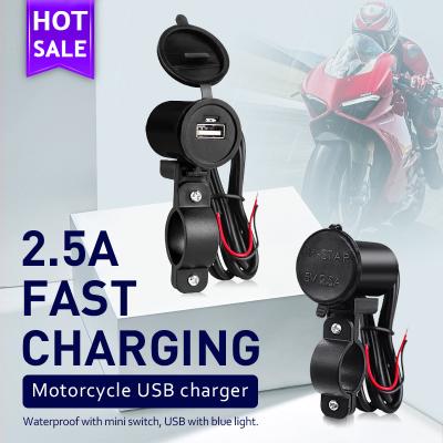 Cina caricatore del Usb del manubrio di 5V 2.5A, caricatore rapido del Usb per il motociclo in vendita