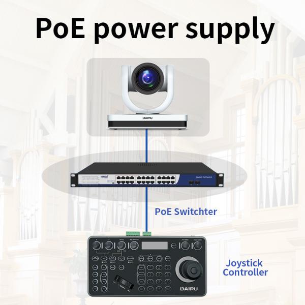 Quality PTC-12N NDI HX2 HD IP Broadcasting Auto Tracking PTZ Camera for Live Streaming for sale
