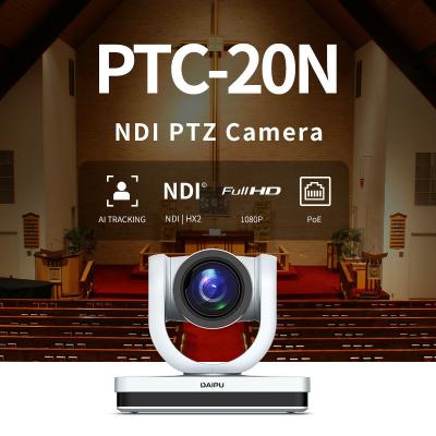 Cina PTC-20N NDI HX2 PoE HD-MI 3G-SDI 4K30 UHD IP Telecamera PTZ con tracciamento automatico Streaming live in vendita