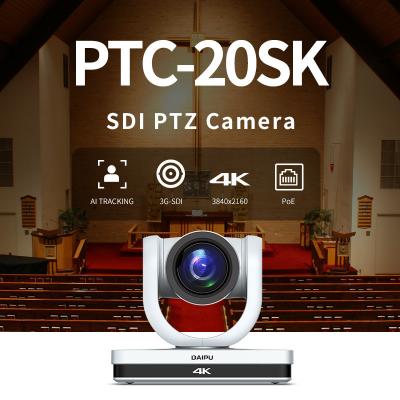 China PTC-20SK PoE HD-MI 3G-SDI USB 4K30 UHD IP Broadcasting PTZ Camera for High Definition for sale