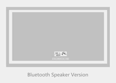 Cina Specchio impermeabile quadrato del bagno del LED Bluetooth con spessore del dispositivo antiappannante 5mm in vendita