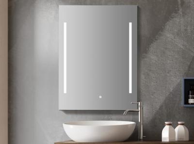Cina Luce calda del dispositivo antiappannante del sensore dello specchio del bagno illuminata LED di rettangolo in vendita