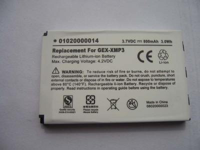 中国 先駆的 GEX-XMP3 電池 990552 販売のため