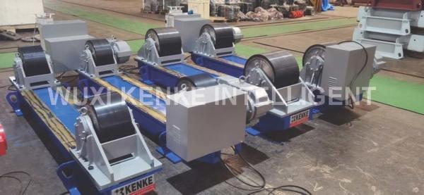 40 Ton Conventional Welding Rotator Machine PU Roller Welding Tank Bolt Fixed Type