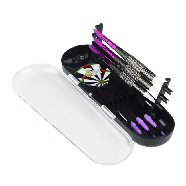 Close-up view of Gentry Live darts barrel design