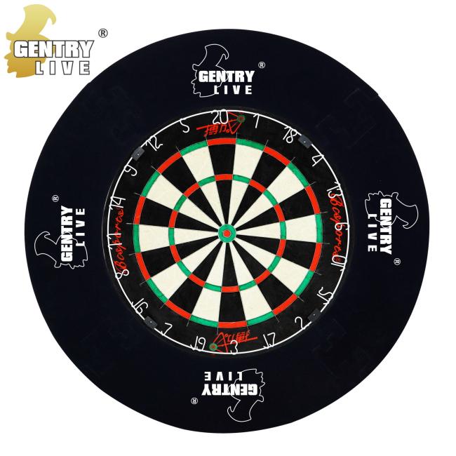 Gentry Live EVA Dartboard Surround shown installed around a dartboard