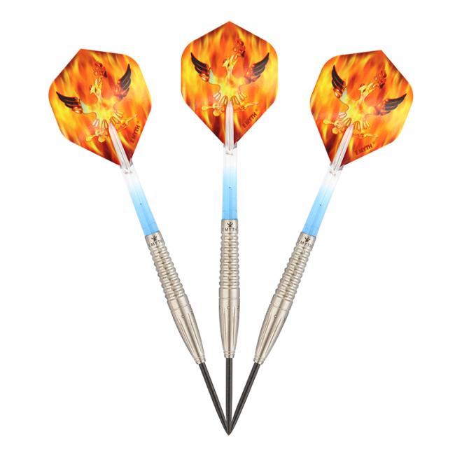 Detailed view of E-MYTH HU JUN dart barrel grip pattern