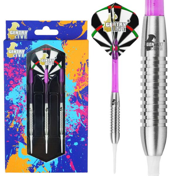 Quality Gentry Live NO.5 Soft 80% Tungsten 19g Darts Set for sale