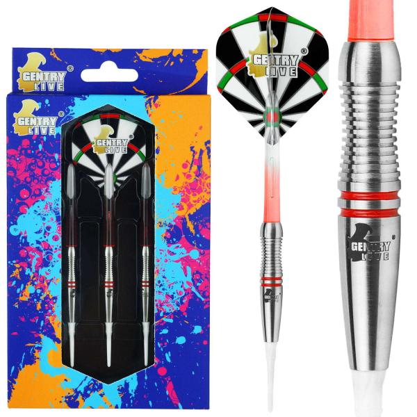 Quality Gentry Live NO.5 Soft 80% Tungsten 17.5g Darts Set for sale