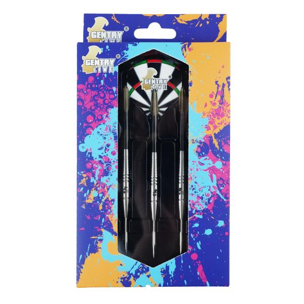 Quality Gentry Live NO.5 Steel Tip 80% Tungsten Customized Darts Set for sale