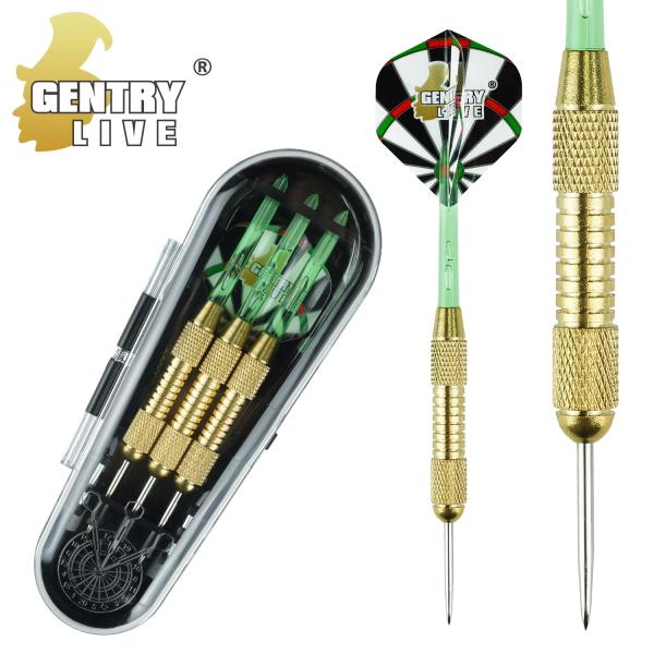 Quality Gentry Live 14-28g Mail Box Brass Steel Darts Set for sale