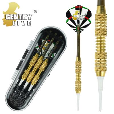 China Gentry Live 16.5g Darts Set With Mail Box Brass Soft Tip Darts for sale