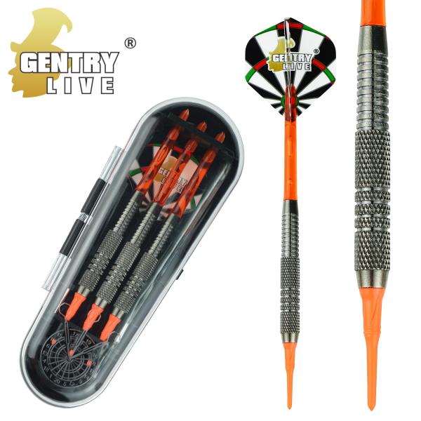 Quality Gentry Live 16.5g Darts Set With Mail Box Brass 2ba Soft Tip Darts for sale