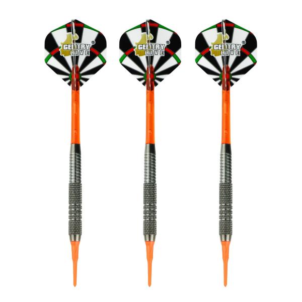 Quality Gentry Live 16.5g Darts Set With Mail Box Brass 2ba Soft Tip Darts for sale