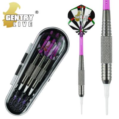 China Gentry Live 18g Darts Set With Mail Box Brass 2ba Soft Tip Darts for sale