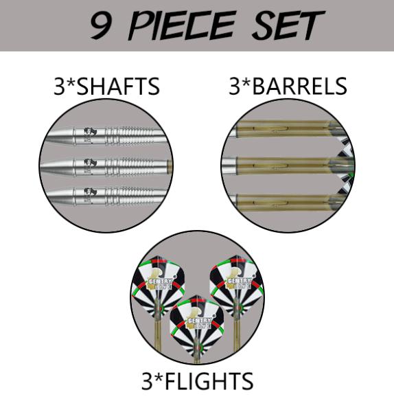 Quality Gentry Live Darts Steel tip Darts 80% Tungsten Darts Set 23g for sale