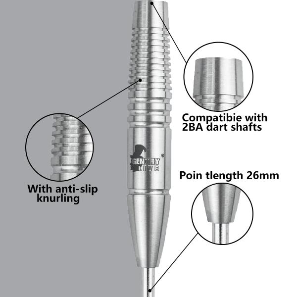 Quality Gentry Live Darts Steel tip Darts 80% Tungsten Darts Set 23g for sale