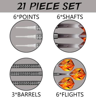 China Emyth Darts Soft Tip Darts Barrel 90% Tungsten Darts Set 21g 23g BIAN for sale