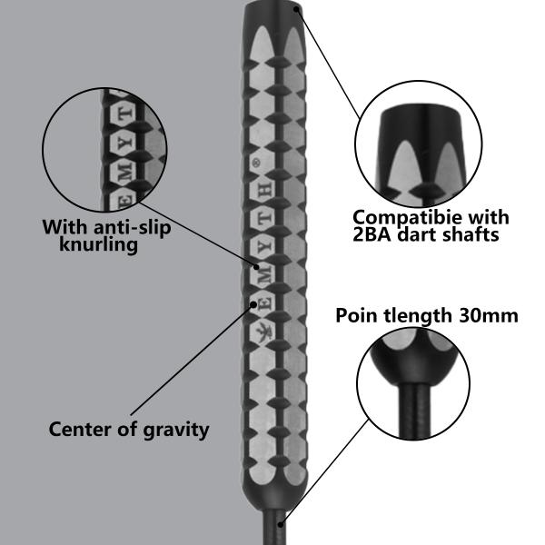 Quality Emyth Darts Steeltip Darts Barrel 90% Tungsten Darts Set 21g 23g BIAN for sale