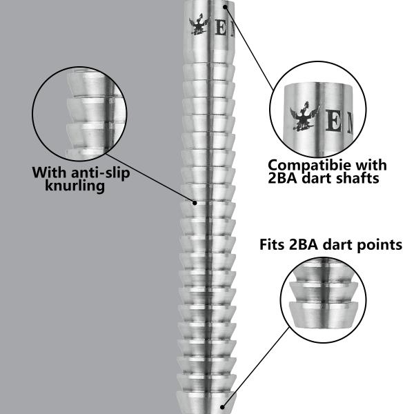 Quality Emyth Darts 2ba Soft Tip Darts Barrel 90% Tungsten Darts Set 18G KunPeng for sale