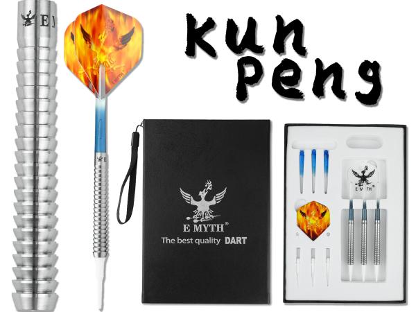 Quality Emyth Darts 2ba Soft Tip Darts Barrel 90% Tungsten Darts Set 18G KunPeng for sale