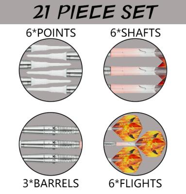 China Emyth Darts 2ba Soft Tip Darts Barrel 90% Tungsten Darts Set 18.5G CHASE SUN for sale