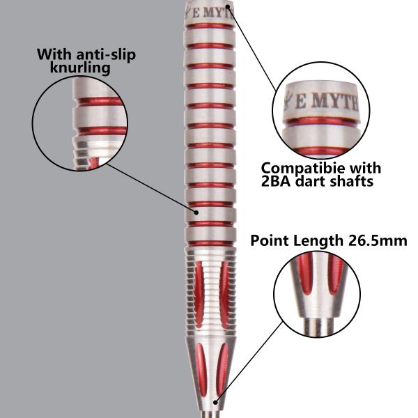 Quality Emyth Darts Steel Tip 90% Tungsten Darts Set Darts Barrel 23g CAIQUE for sale