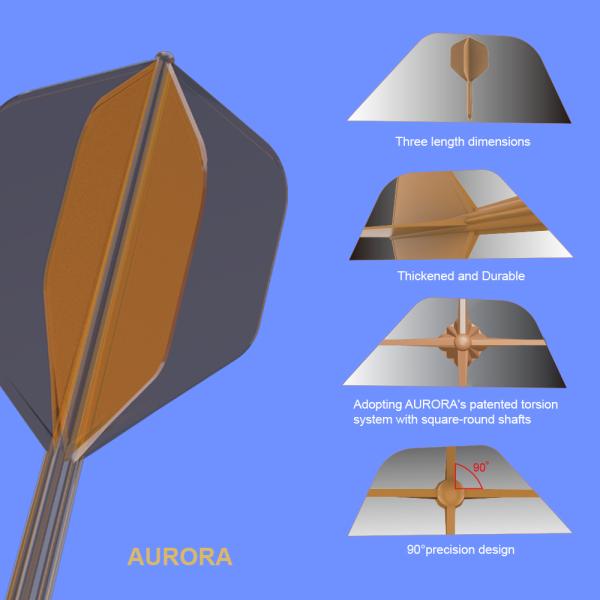 Quality Emyth new released product Aurora Integrated darts flight with shaft for sale