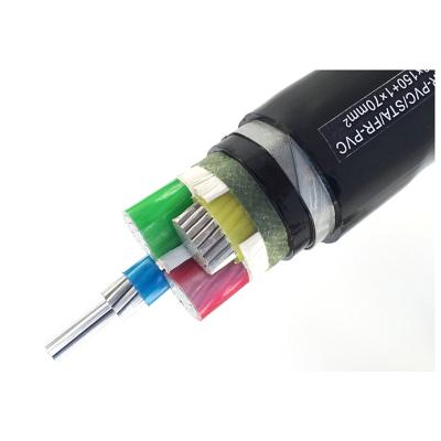 China Factory Price Bare Copper Wire Underground Low Votage XLPE Armored Power Cable for sale