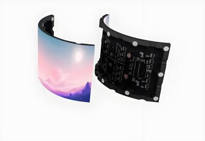 Cina P4 P2 schermo led sottile flessibile 128*256MM per edifici per uffici in vendita