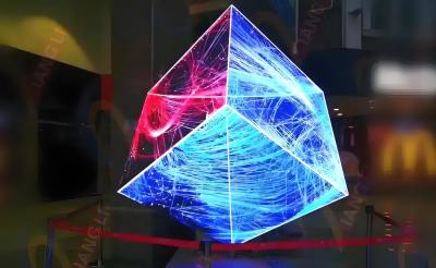 China Display LED de cubo P4 interno com emenda sem costura com alta taxa de atualização à venda
