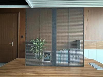 China P3.125 Indoor Transparent LED Screen Grille 1R1G1B Module 500*125mm Grootte Te koop