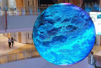 China P1.5 Led Sphere Screen Spherical Display Screen Modular Design With High Refresh Rate for sale