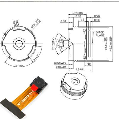 China GC0310 1 / 10 Inch MIPI Micro Camera Module 0.3MP 30FPS Smartphone Using for sale