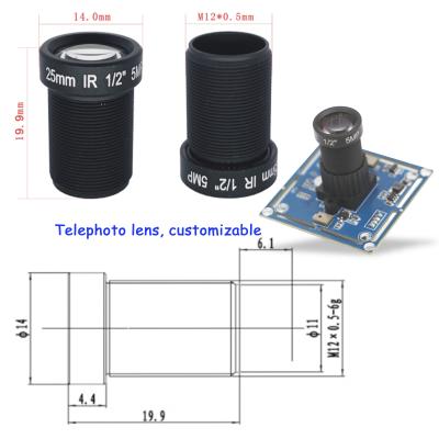 China OEM IMX323 Telephoto Lens Camera Module 1080P WDR  Mini USB Camera 2megapixel for sale