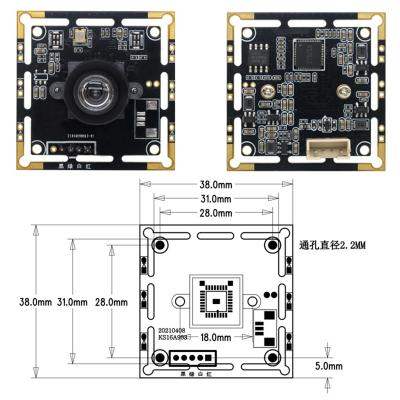 China 16MP IMX298 Distortion-Free USB Webcam CMOS Color Sensor for OCR Passport Scanning Security PC Laptop for sale