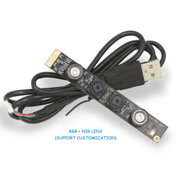 Quality OEM USB Binocular Camera Module WDR UVC HD 2MP RGB Iris 3D Face Recognition for sale