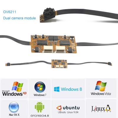 China Customized OV6211 Binocular Camera Module 0.3MP B/W 850 IR LED USB Spi Camera Module for sale