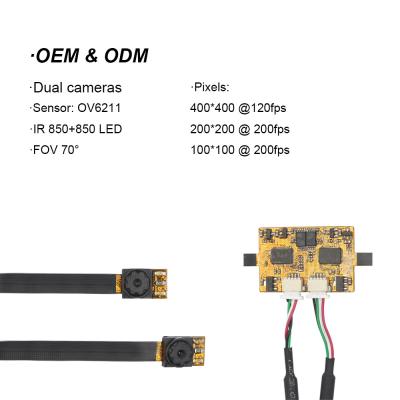 China Customized OV6211 Binocular Camera Module 0.3MP B/W 850 IR LED USB Spi Camera Module for sale