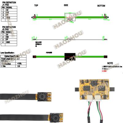 China Customized OV6211 Binocular Camera Module 0.3MP B/W 850 IR LED USB Spi Camera Module for sale
