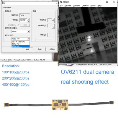 China Customized OV6211 Binocular Camera Module 0.3MP B/W 850 IR LED USB Spi Camera Module for sale